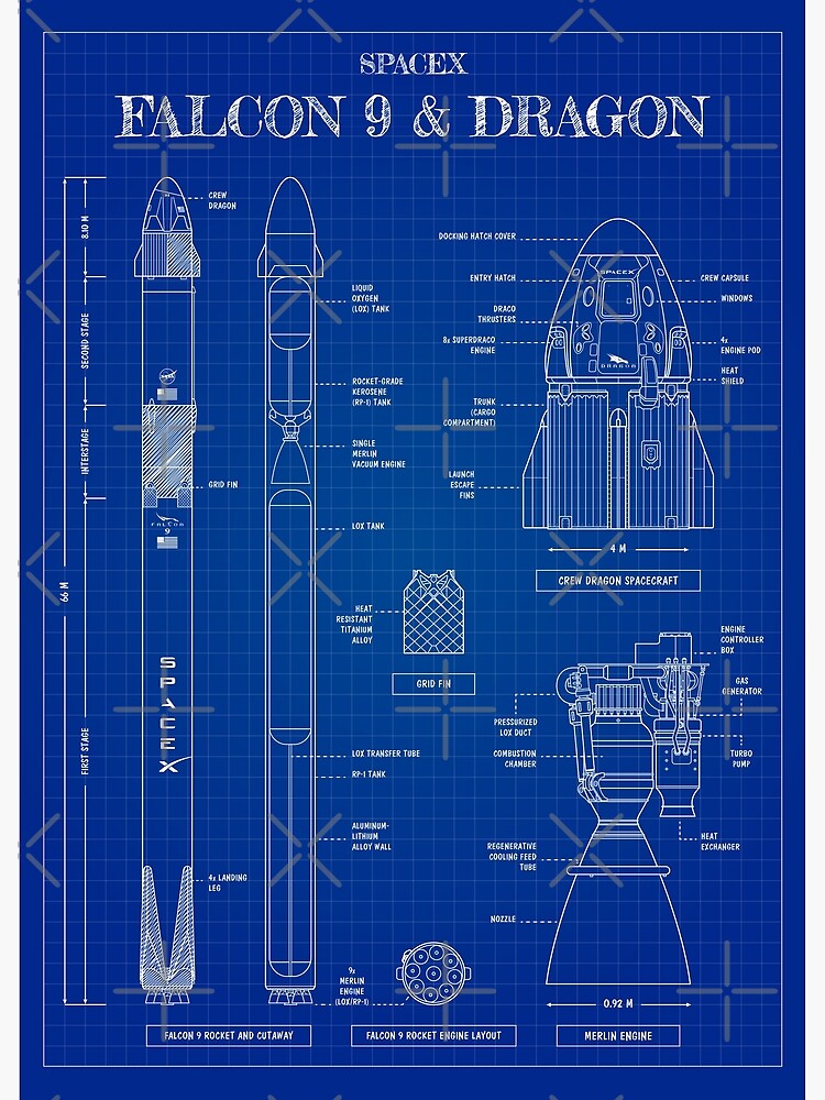 Diagrama De La Cápsula Dragon De Spacex Misión De SpaceX Y La NASA: