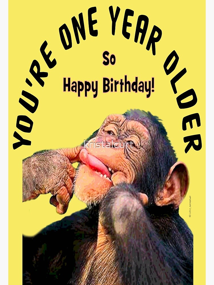 Happy Birthday Funny Monkey