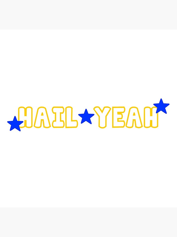 "Michigan Hail Yeah" Art Print by rachelbubble | Redbubble