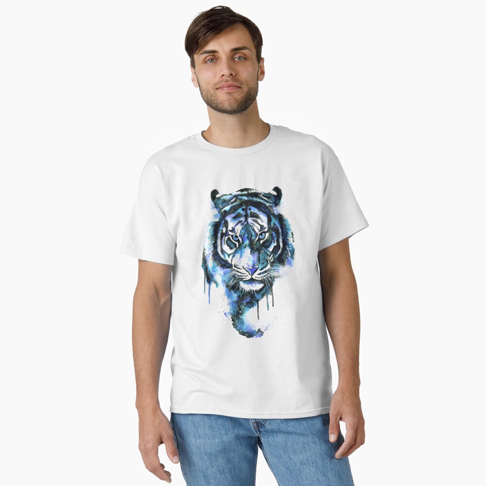 "Blue Tiger" Sticker for Sale by colorsofthewild | Redbubble