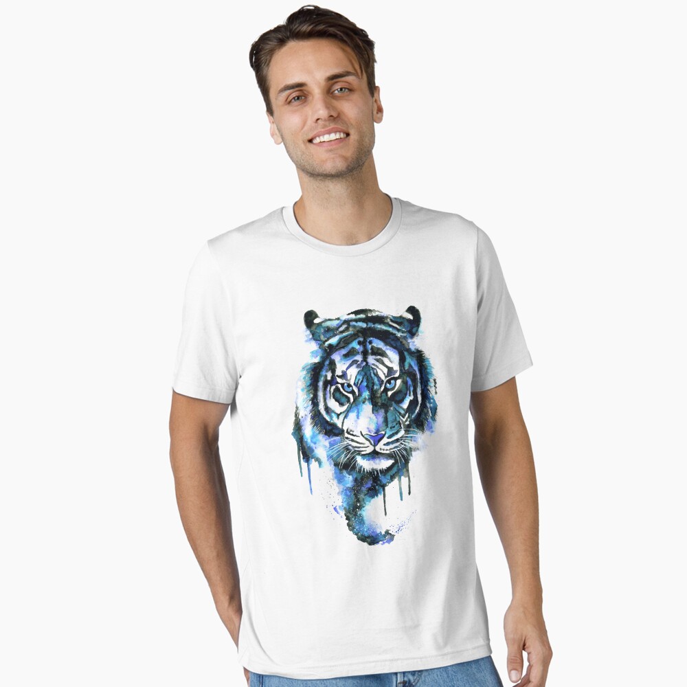 "Blue Tiger" Sticker for Sale by colorsofthewild | Redbubble