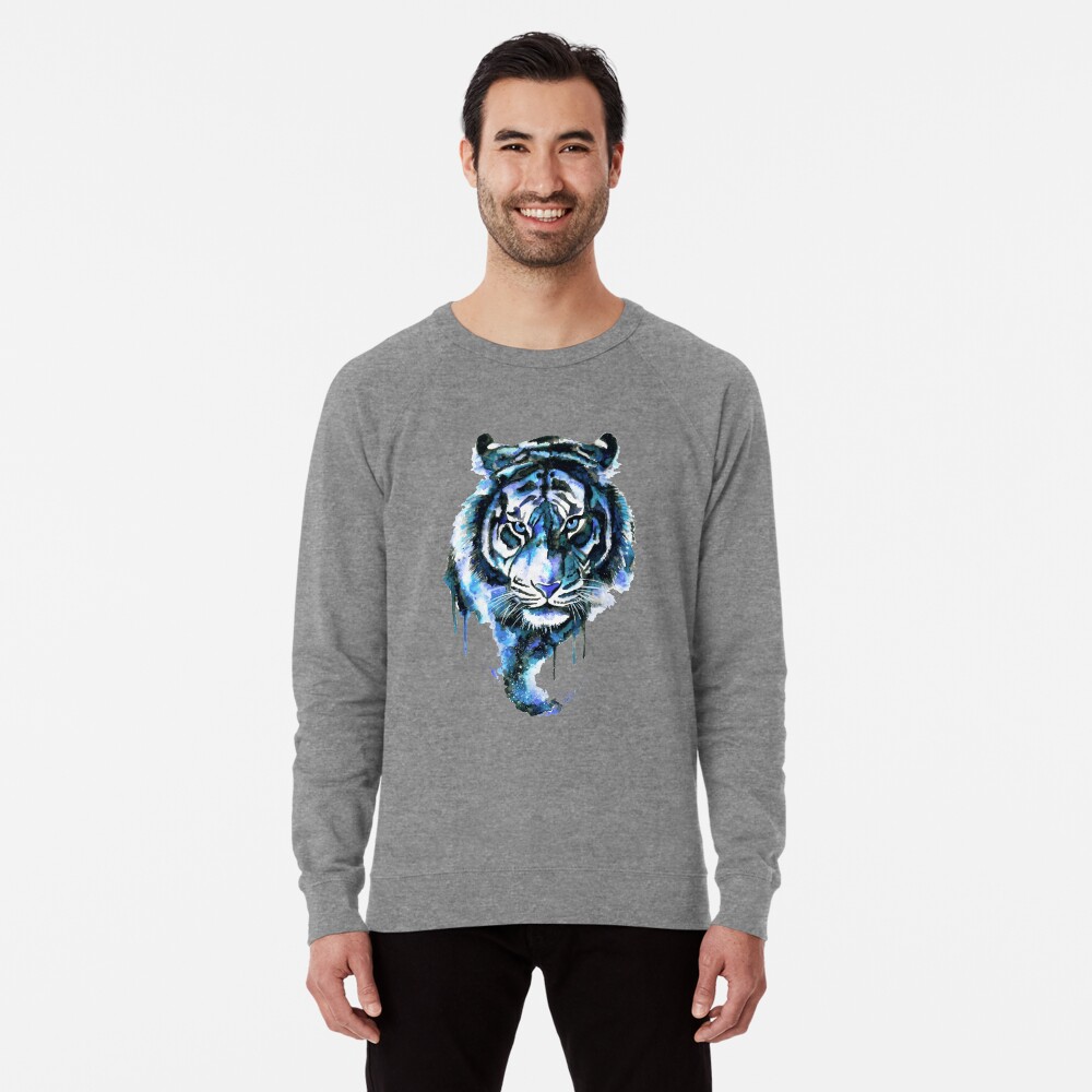"Blue Tiger" Sticker for Sale by colorsofthewild | Redbubble