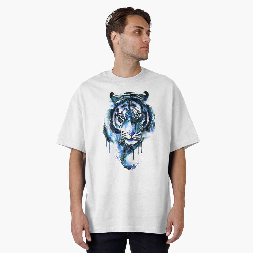 "Blue Tiger" Sticker for Sale by colorsofthewild | Redbubble