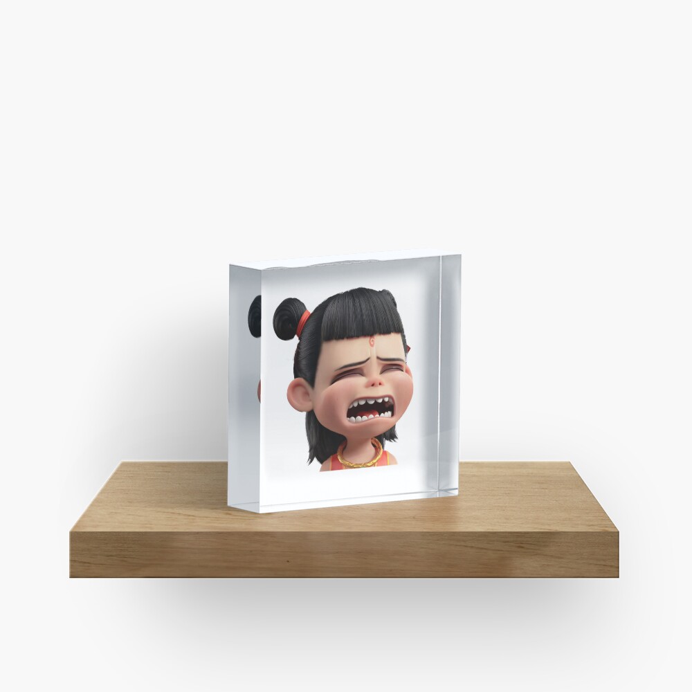 "Crying Ne Zha Dramatic Face" Sticker for Sale by Yuki Fliart Studio ...