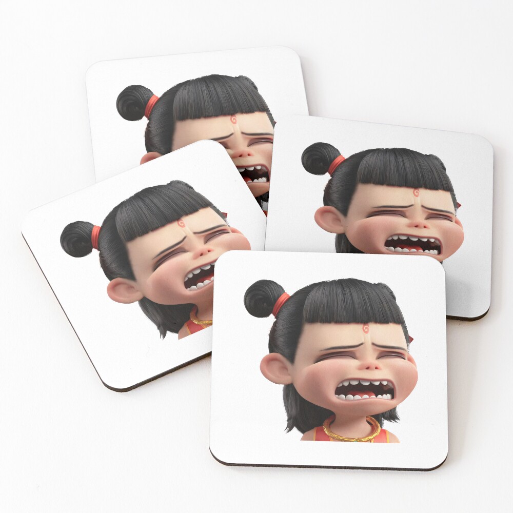 "Crying Ne Zha Dramatic Face" Sticker for Sale by Yuki Fliart Studio ...