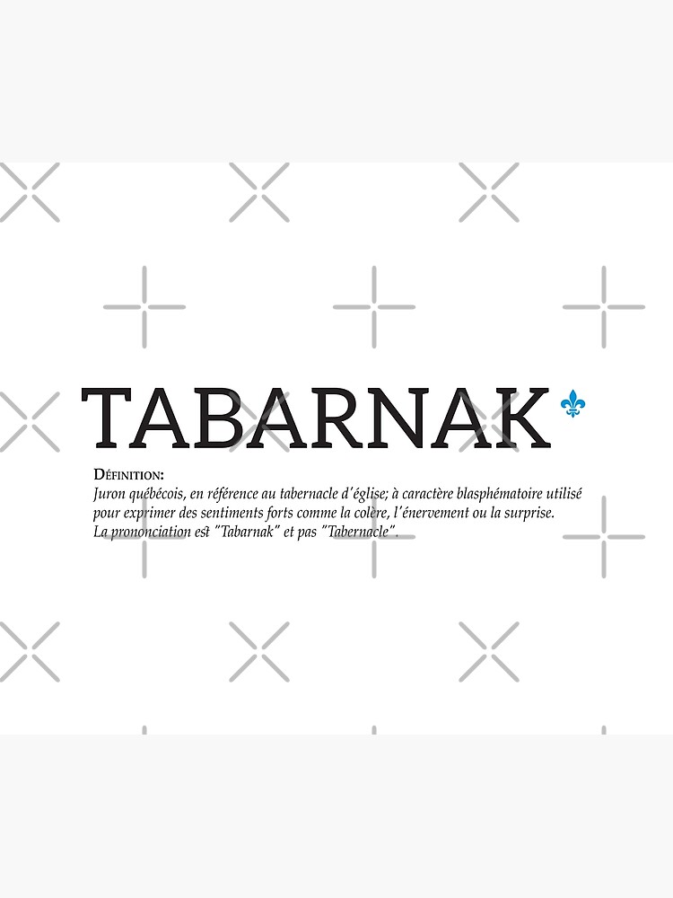 "Quebec french Tabarnak PQ Qc swearing cursing word with funny definition and Québec fleur de ...