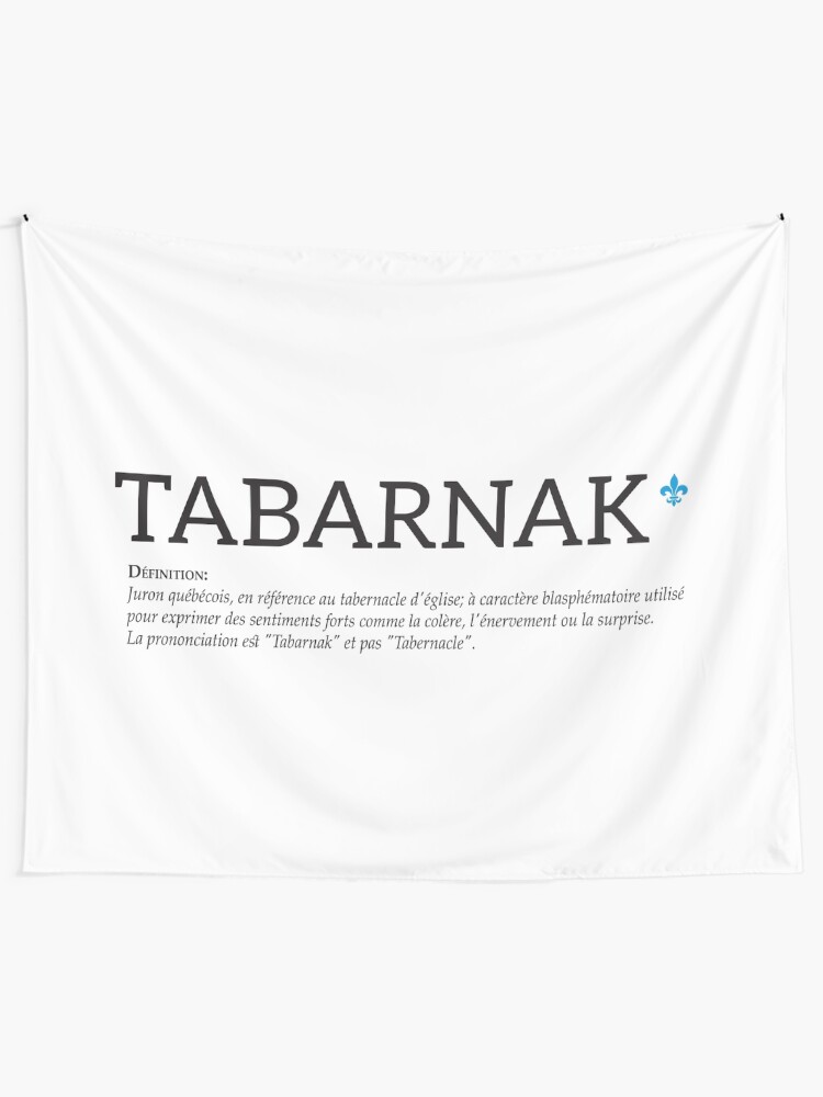 "Quebec french Tabarnak PQ Qc swearing cursing word with funny definition and Québec fleur de ...