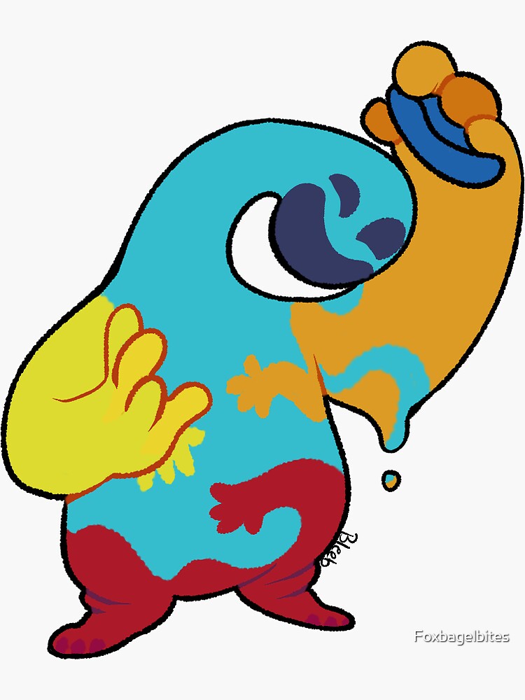 "Doey!" Sticker for Sale by Foxbagelbites | Redbubble