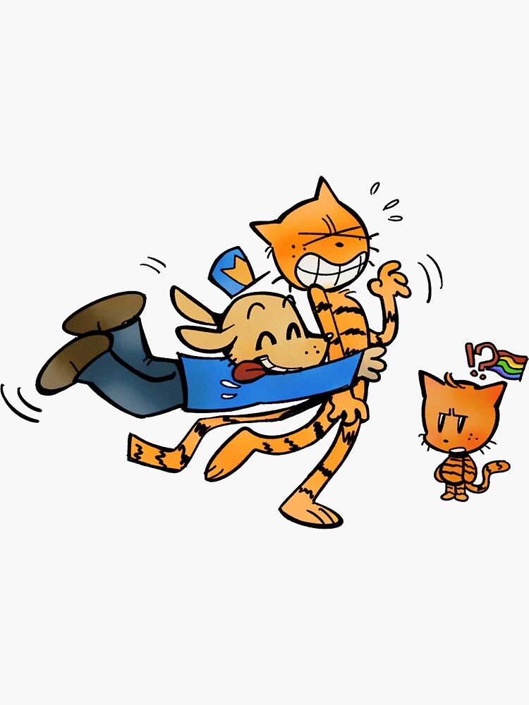 "Dog Man | dog man and petey and Li'l Petey" Sticker for Sale by ...