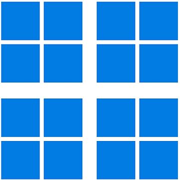 "Windows 11 Logo x4 Sticker" Sticker for Sale by GrrrDinosawr | Redbubble