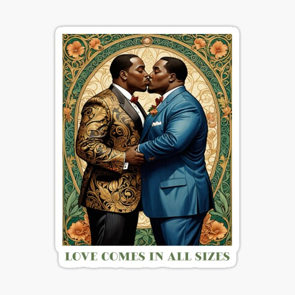 "Black African American Gay Plus Size Male Couple LGBTQ Pride ...