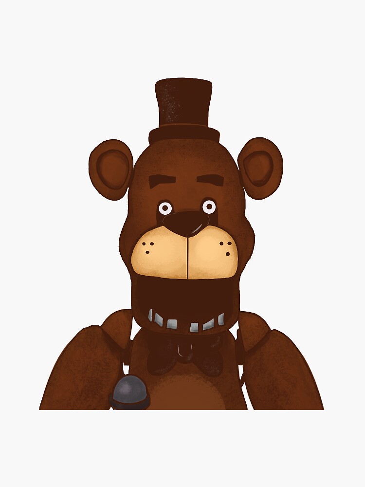 "Freddy Fazbear Shocked and Surprised Meme" Sticker for Sale by ...