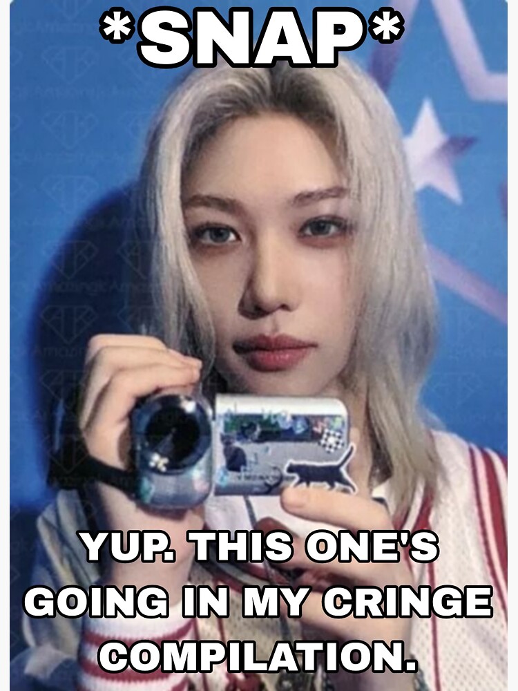 "Felix stray kids meme cringe compilation" Sticker for Sale by ...