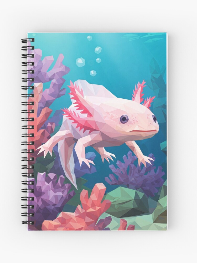 "Geometric Axolotl" Journal for Sale by Bestie-Emporium | Redbubble