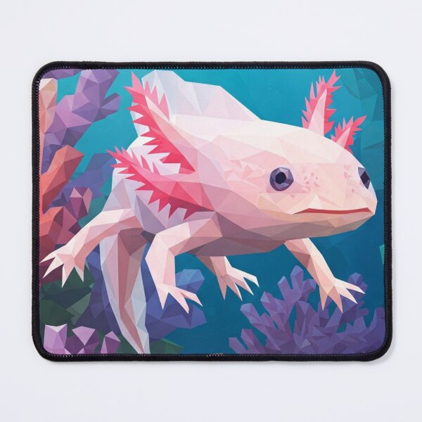 "Geometric Axolotl" Mouse Pad for Sale by Bestie-Emporium | Redbubble