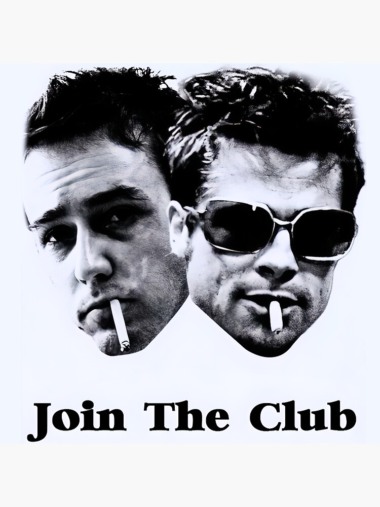 "Fight club" Sticker for Sale by akustrong | Redbubble