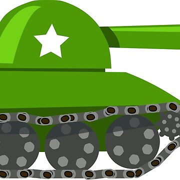 "Cartoon Tank" Sticker for Sale by Reethes | Redbubble