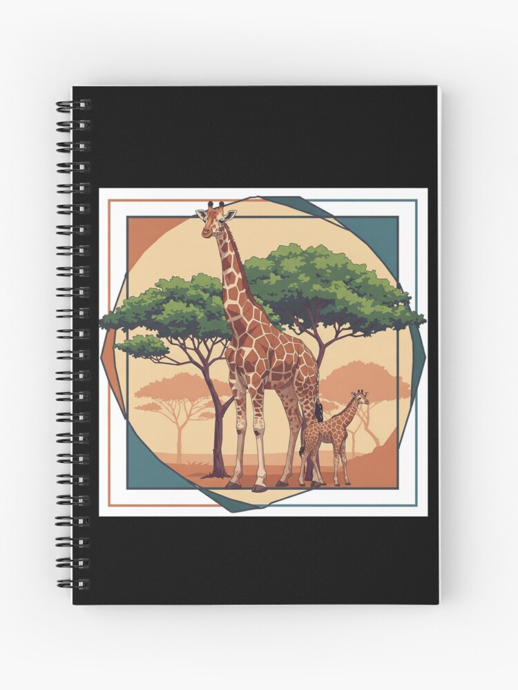 "Geometric Giraffe" Journal for Sale by Bestie-Emporium | Redbubble