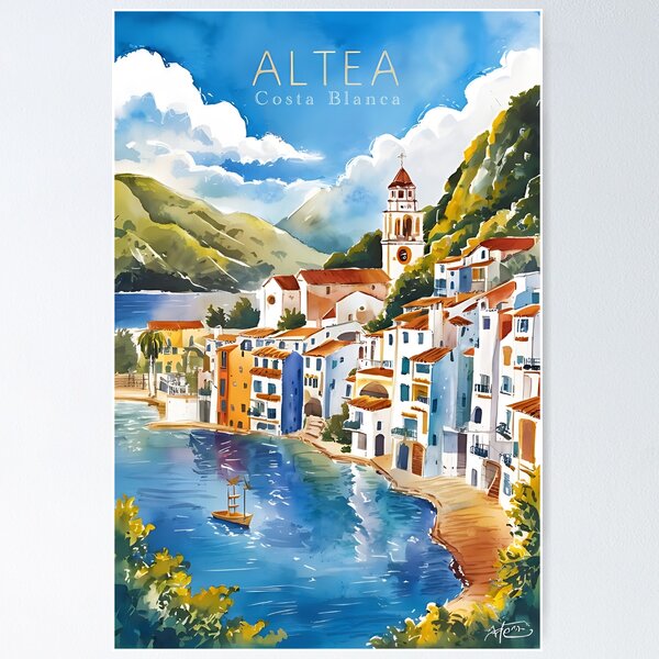Póster for Sale con la obra «Altea, una mezcla de belleza histórica y ...
