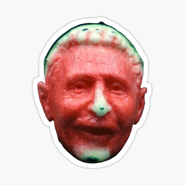 "Irving B Severance watermelon head" Sticker by rilesweir | Redbubble