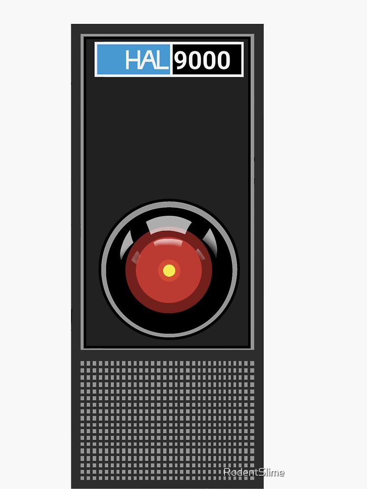 "HAL 9000" Sticker by RodentSlime | Redbubble