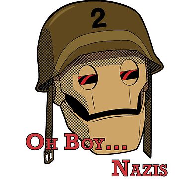 "G.I. Robot Oh Boy Fanart" Sticker for Sale by felixyfisher | Redbubble