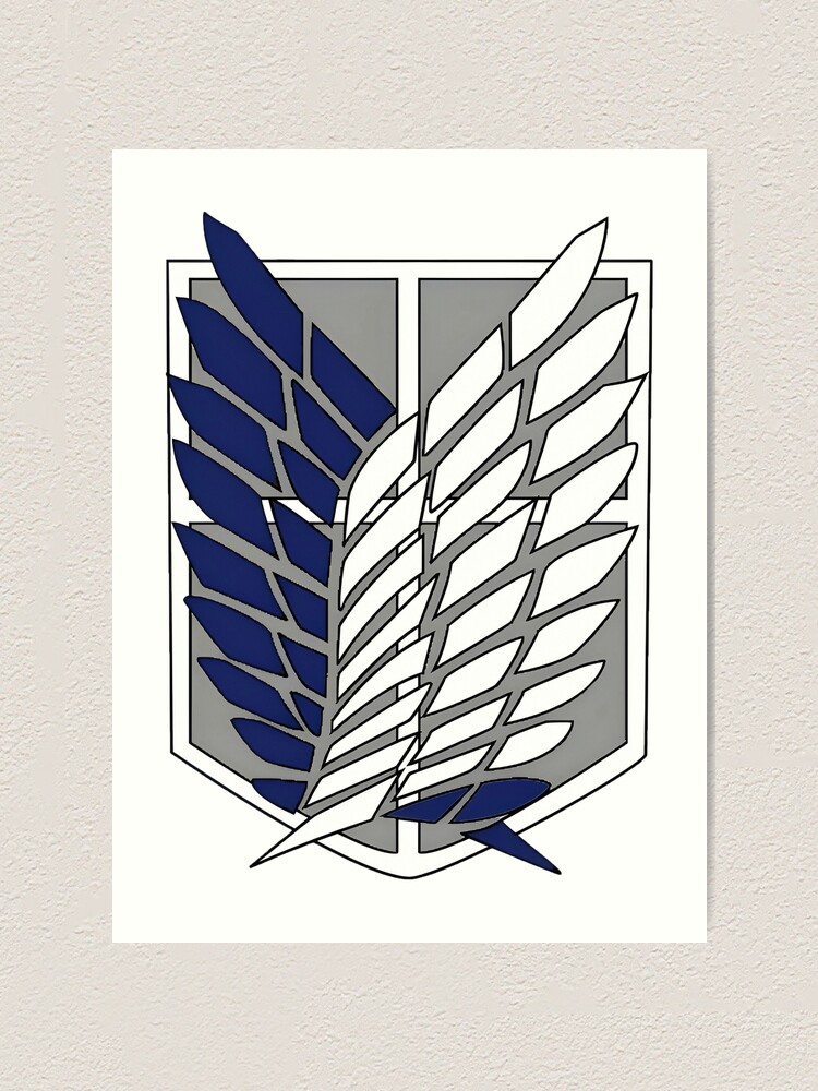"Exploration Battalion SnK Emblem" Art Print for Sale by atenyos ...