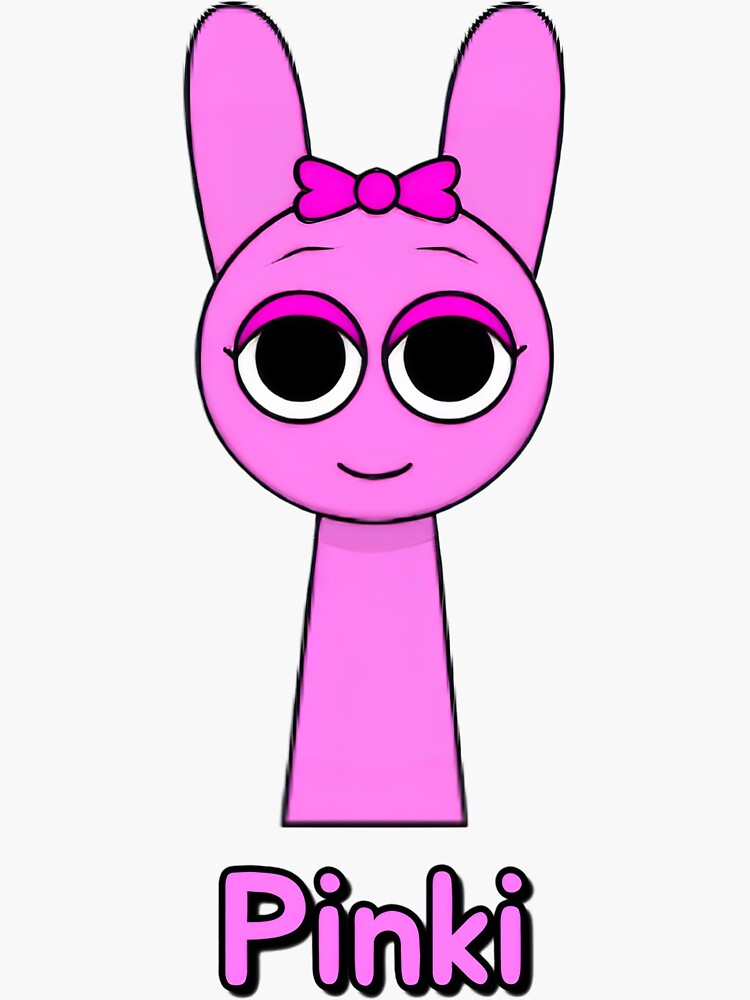 "Pinki - Sprunki Phase 1" Sticker for Sale by Funky-Sprunki | Redbubble