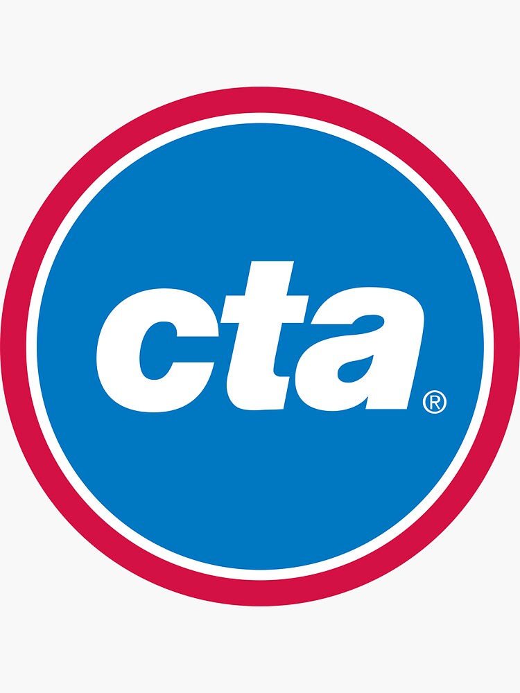 "Chicago Transit Authority CTA Metro Logo" Sticker for Sale by soyatoo ...