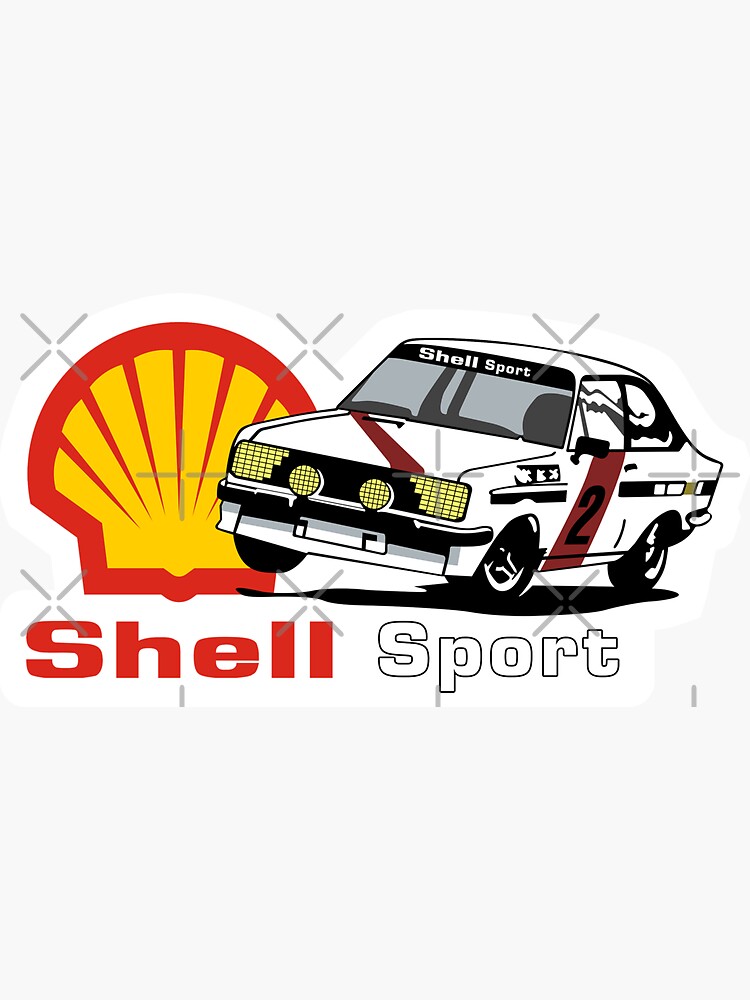 "Shell Sport Ford Escort Rally Retro Art " Sticker for Sale by PitWall ...