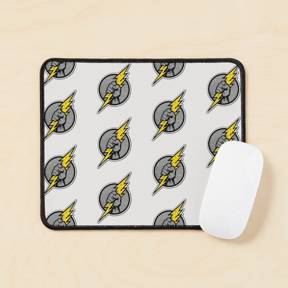 "Power logo POWER FIST Lightning power" Sticker for Sale by ...