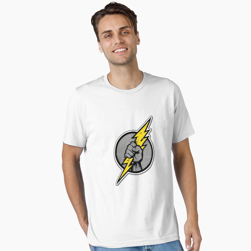 "Power logo POWER FIST Lightning power" Sticker for Sale by ...