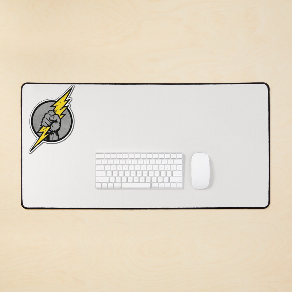 "Power logo POWER FIST Lightning power" Sticker for Sale by ...