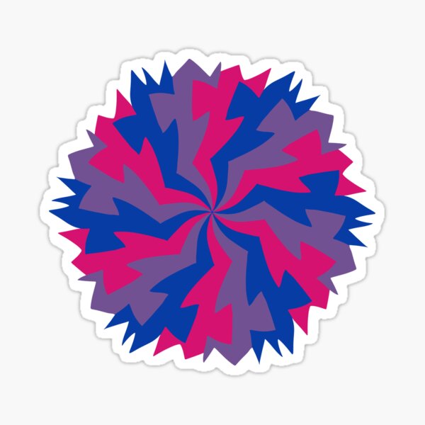 "Bisexual Pride Starburst" Sticker by BeethovenDay | Redbubble