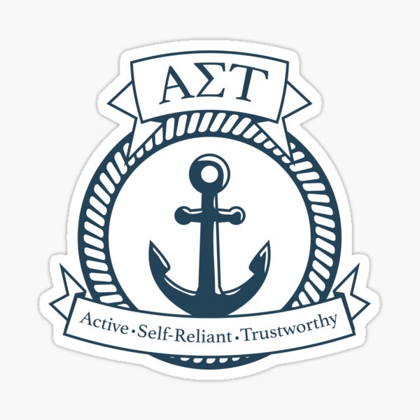 "AST Motto (Navy)" Sticker by rhansb72 | Redbubble