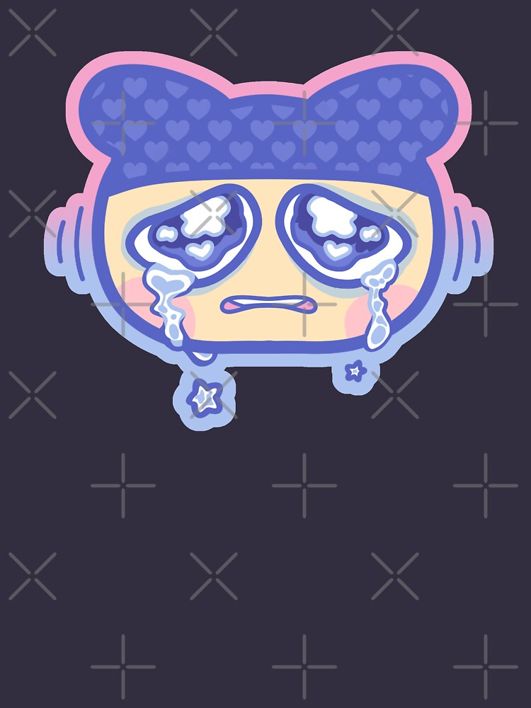 "sad mametchi" T-shirt for Sale by PwahLaLa | Redbubble | tamagotchi t ...