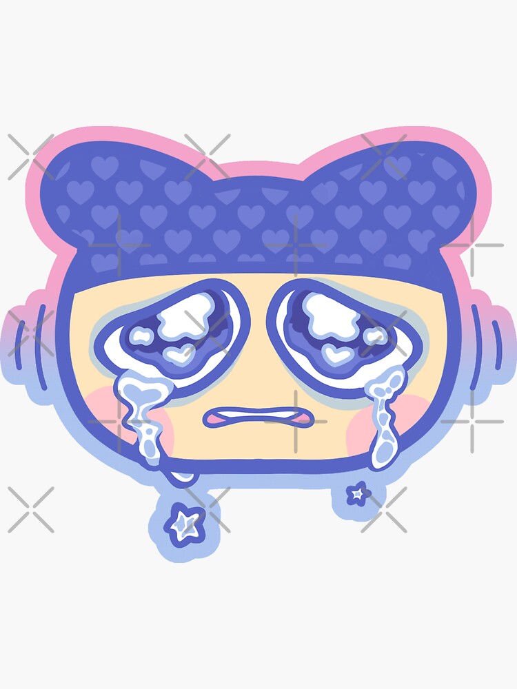 "sad mametchi" Sticker by PwahLaLa | Redbubble