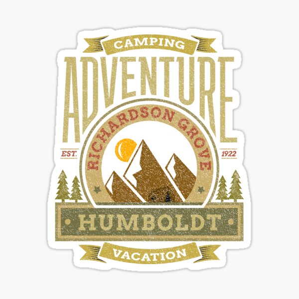 "Richardson Grove State Park Redwoods Highway 101 Souvenirs" Sticker ...