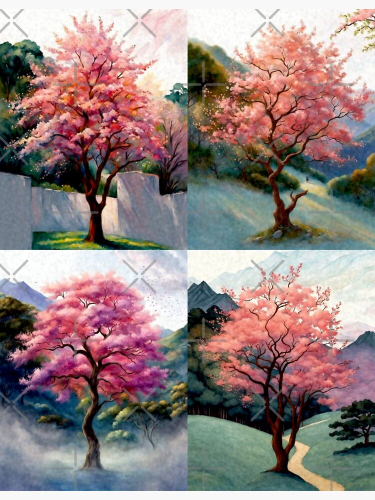 "From the Garden: Cherry tree " Sticker for Sale by BevLav | Redbubble