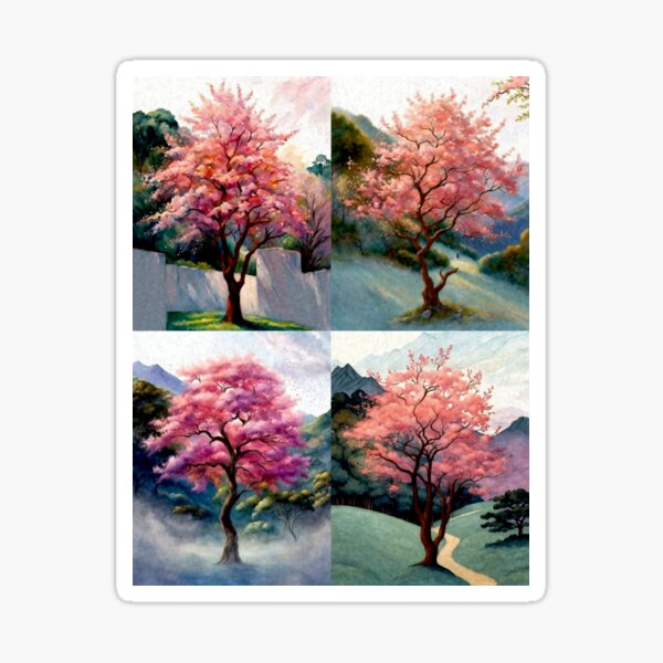 "From the Garden: Cherry tree " Sticker for Sale by BevLav | Redbubble