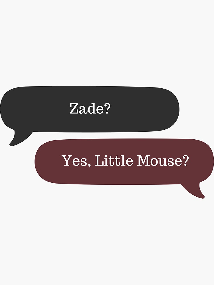 "Zade and Little Mouse - Haunting Adeline " Sticker for Sale by ...
