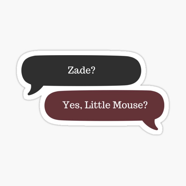 "Zade and Little Mouse - Haunting Adeline " Sticker for Sale by ...
