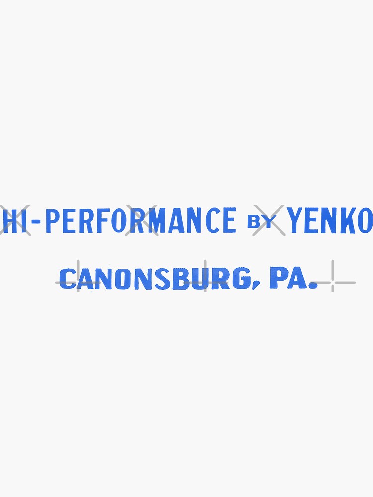 "Vintage Hi Performance By Yenko - Canonsburg, PA" Sticker for Sale by ...