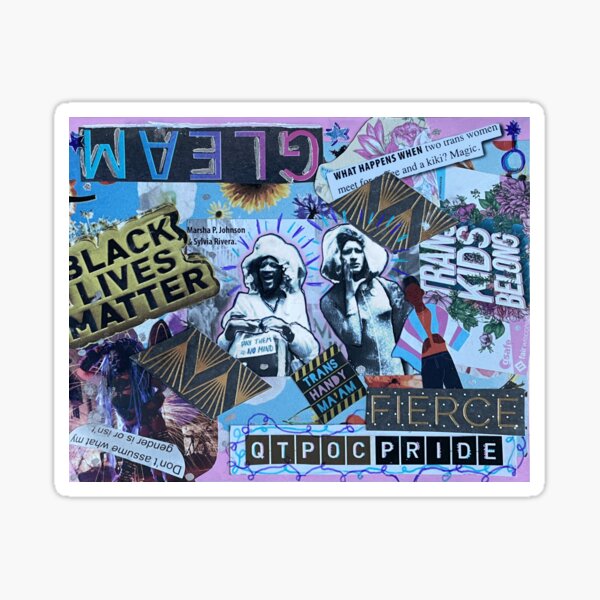 "QTPOC Pride - Trans BIPOC Collage " Sticker for Sale by HaleyScott13 ...