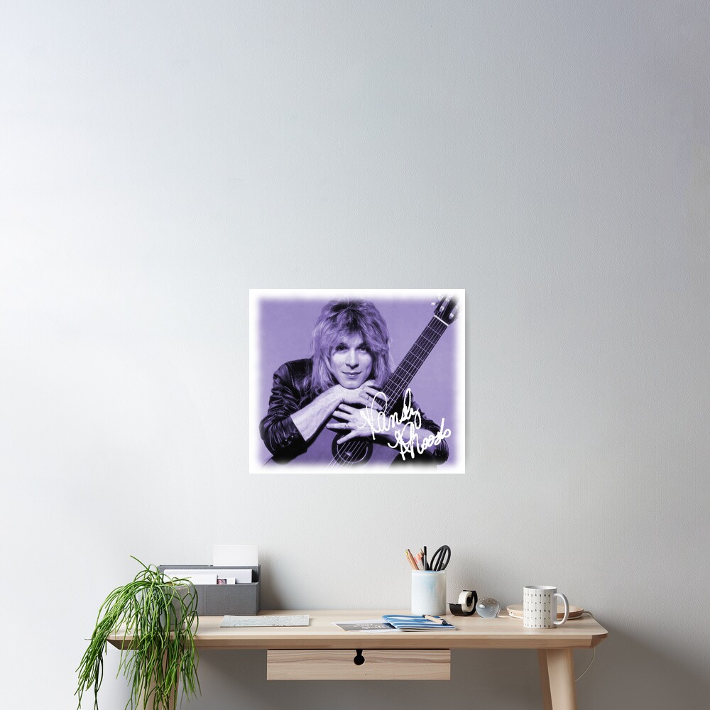 "Randy Rhoads "Autograph" " Poster by indeepshirt | Redbubble