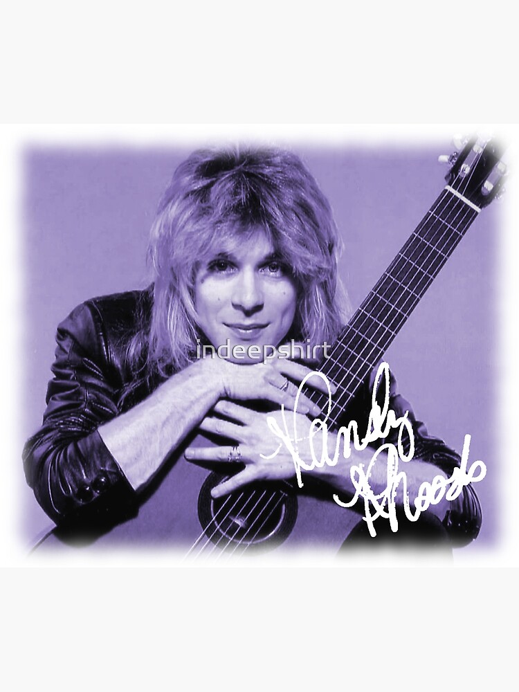 "Randy Rhoads "Autograph" " Poster by indeepshirt | Redbubble