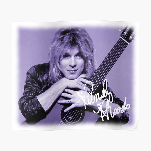 "Randy Rhoads "Autograph" " Poster by indeepshirt | Redbubble