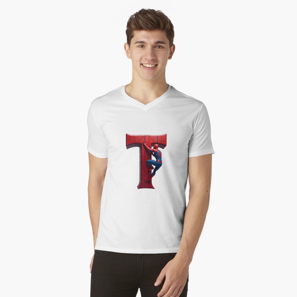 "Spiderman Monogram Letter T" Sticker for Sale by DigiBrawn | Redbubble