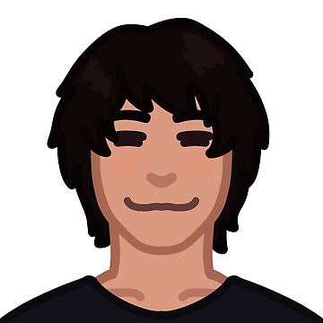 "LarryCroft Chibi Portrait sticker " Sticker for Sale by corgi-wolf ...