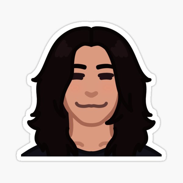 "LarryCroft Chibi Portrait sticker ver. 3" Sticker for Sale by corgi ...